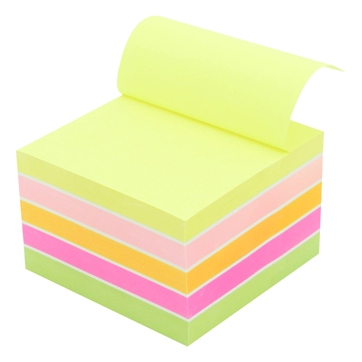 4A Sticky Notes Cube in Ultra Colors, 3 x 3-Inches, Neon Assorted, 400 ...