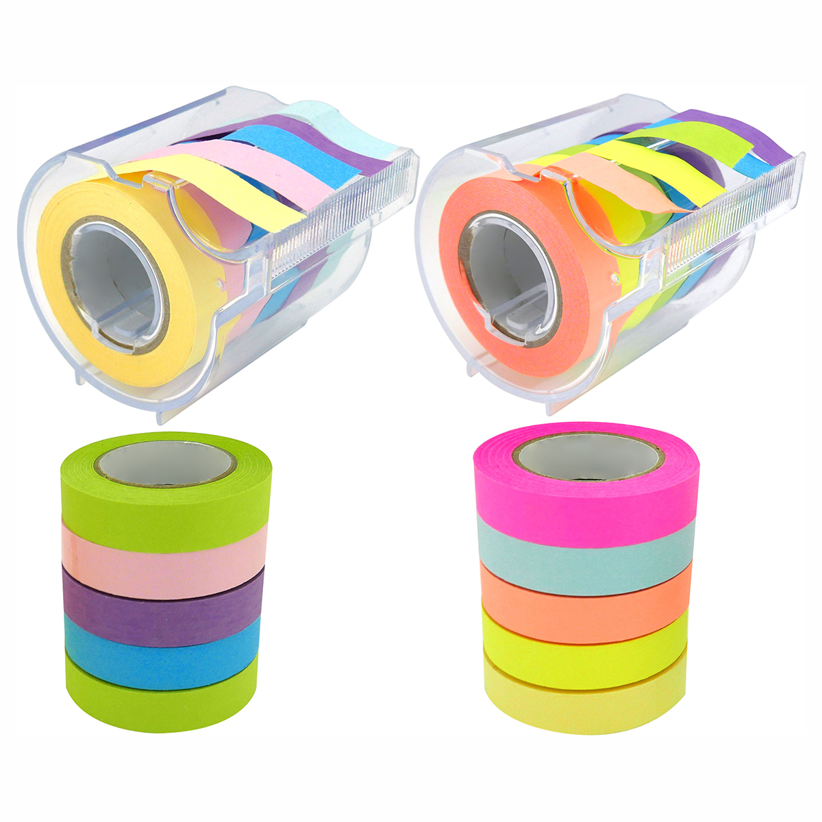 4A Roll Sticky Notes,Full Adhesive,Width x Length 0.4 x 315 Inches,Neon ...